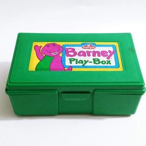 Barney | Toys | Vintage Barney Playdoh Play Trinket Box Green Mt | Poshmark